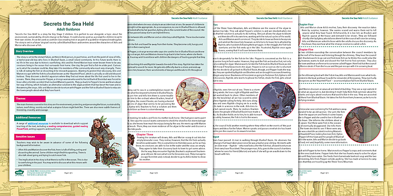 'Secrets the Sea Held' Adult Guidance